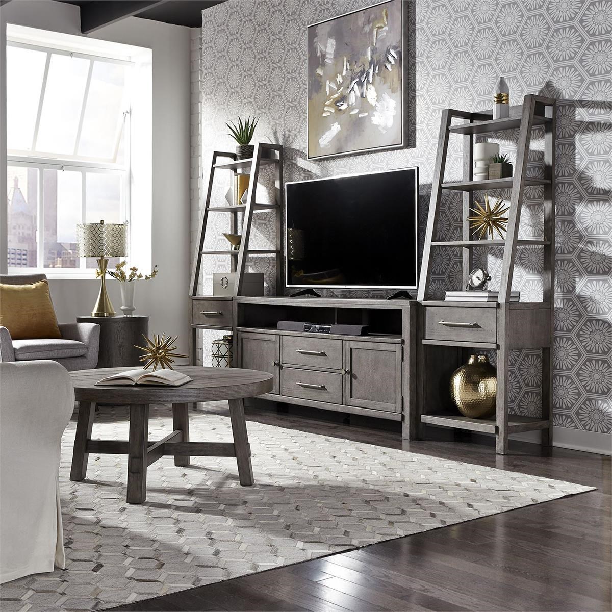 Liberty Furniture Modern Farmhouse 3 Piece Entertainment Wall Darvin Furniture TV Stands